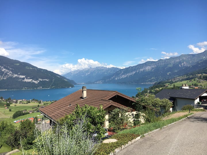 Lake Mountain View From Bed* Free Parking - Faulensee