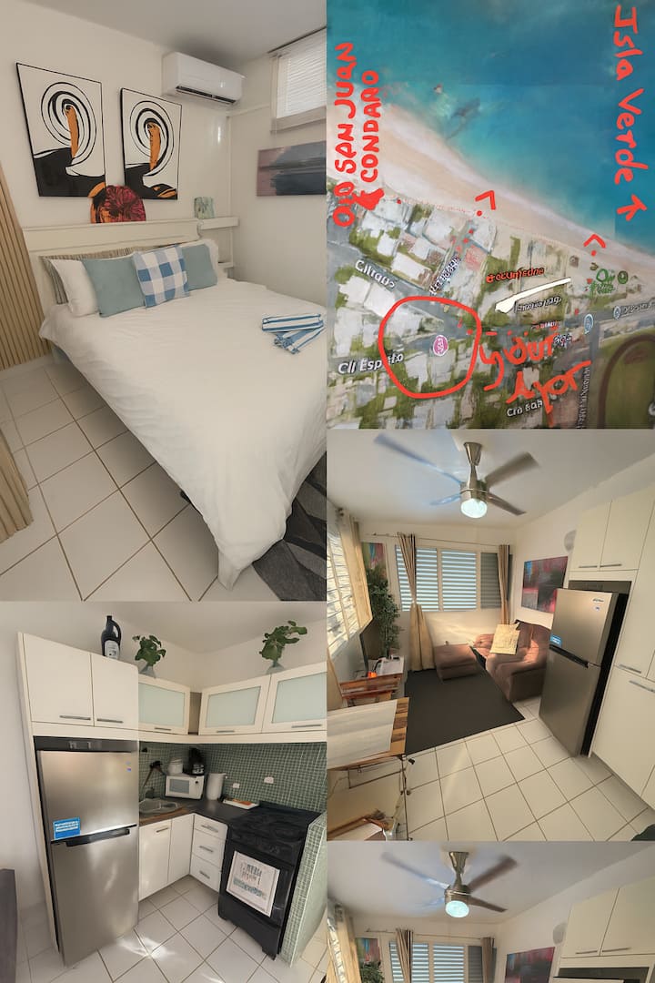 2bstepstobeach 1bed
Backup Power/water Ocean Park - Puerto Rico