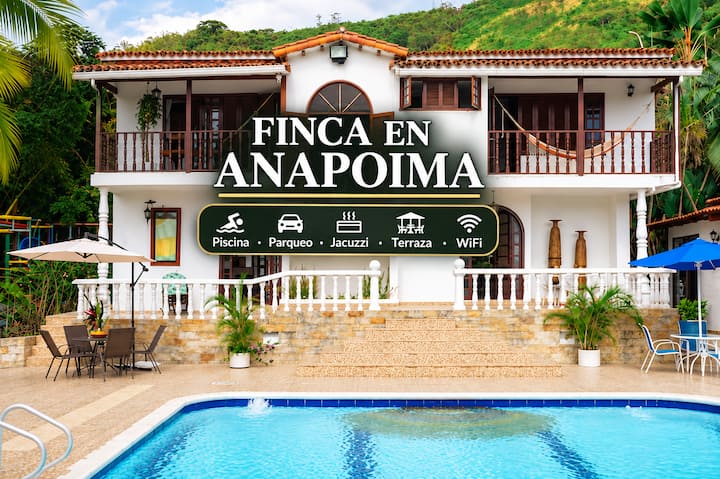 Nice House+pool+parking+jacuzzi+terrace@anapoima - Anapoima