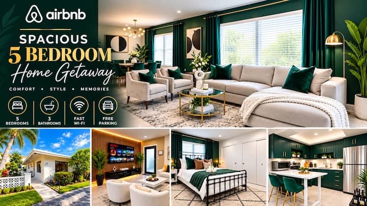 New! Modern Coastal 5br | Sunset Villa Near Beach - Lauderdale-by-the-Sea, FL