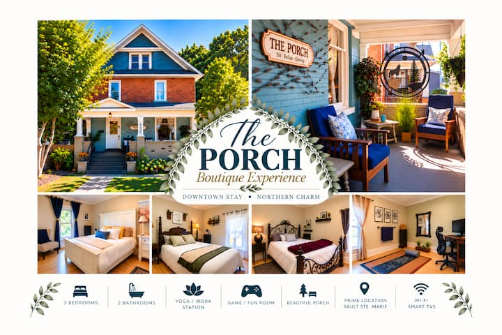The Porch | Boutique Sleeps 8 - Sault Ste. Marie