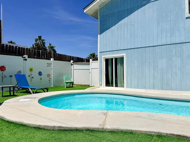 Casa Sol Azul 1b - Comfy 1br, Ground Floor, Pool! - South Padre Island