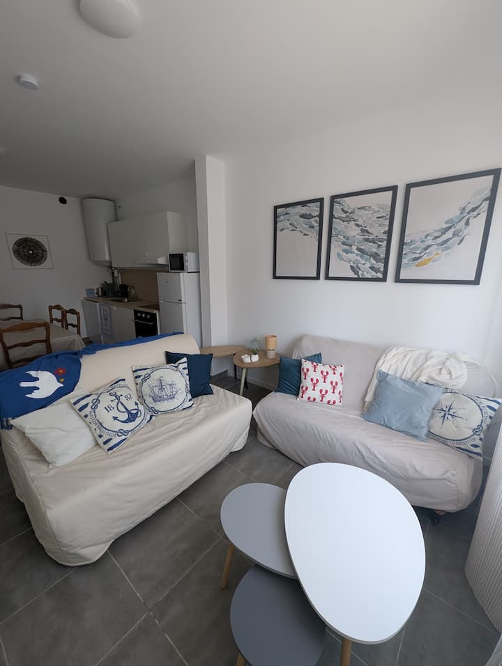 Le 55  Grand T2 Plain-pied 6 Pers. Proche Plage - Berck