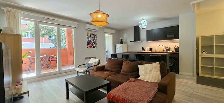 Spacieux-ac-garage-terasse- 5min Old Town - Aix-en-Provence