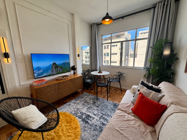 Stylish Apartment In Heart Of Copacabana-city View - Brazilija