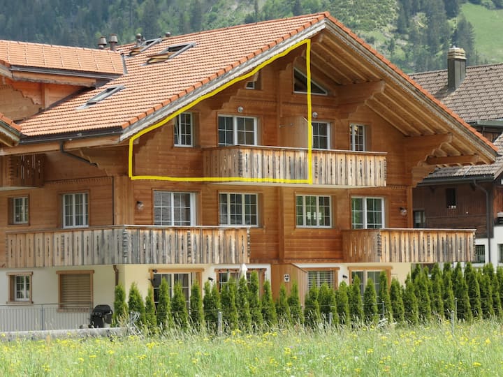 Chalet Kanderblick Appartement/fewo, Bad, Wc, Balk - Kandersteg