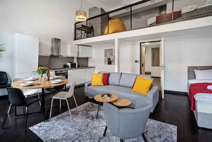 One-bedroom Loft Apart With Balcony | Center - Prague