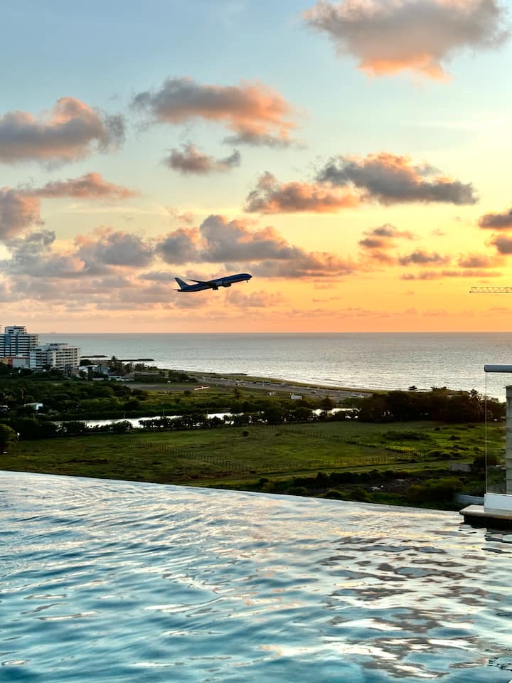 13th-floor / With Private Jacuzzi / North Zone - Cartagena