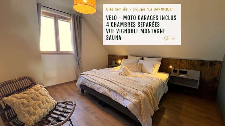 Barrique Gite De Groupe Sauna Vélos Motos Vignoble - Bergheim, France