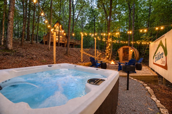 Blue Ridge A-frame | Hot Tub Saunaoutdoor Movies - Blue Ridge, GA