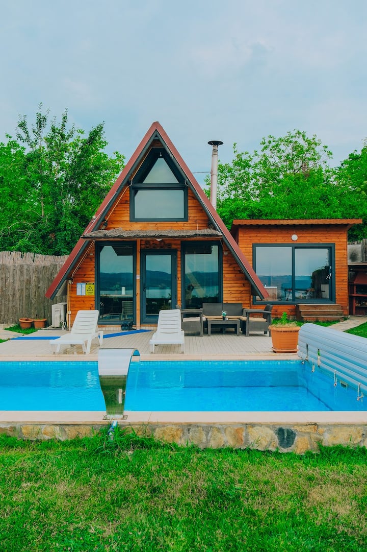 Bade Bungalov · Göl Manzaralı A-frame + Havuz - Sapanca