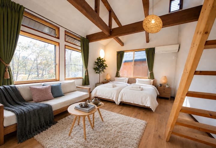 Kawa Mt. Hakuba Deluxe Twin Room - 白馬村