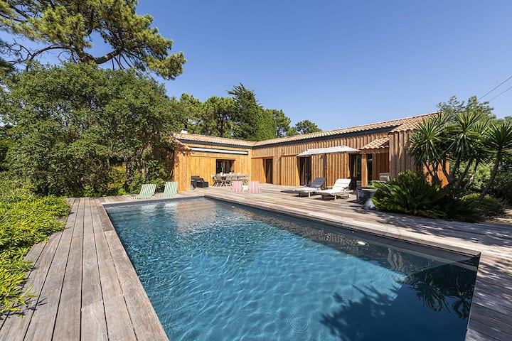 Superbe Villa Familiale Climatisée Avec Piscine - Cap Ferret