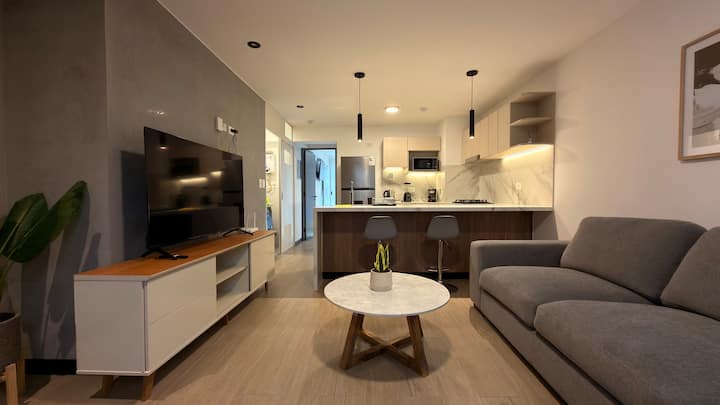 Estreno Moderno Depa 1br Cochera Gratis - ペルー
