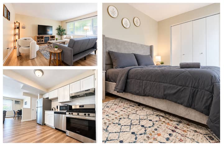 Cozy 1br/1ba At Golf Terrace | Wifi, Full Kitchen - Aéroport O'Hare de Chicago (ORD)
