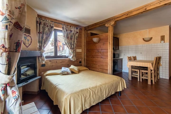 Ruetoreif - Monolocale 4 Posti Con Balcone - Gressoney-Saint-Jean