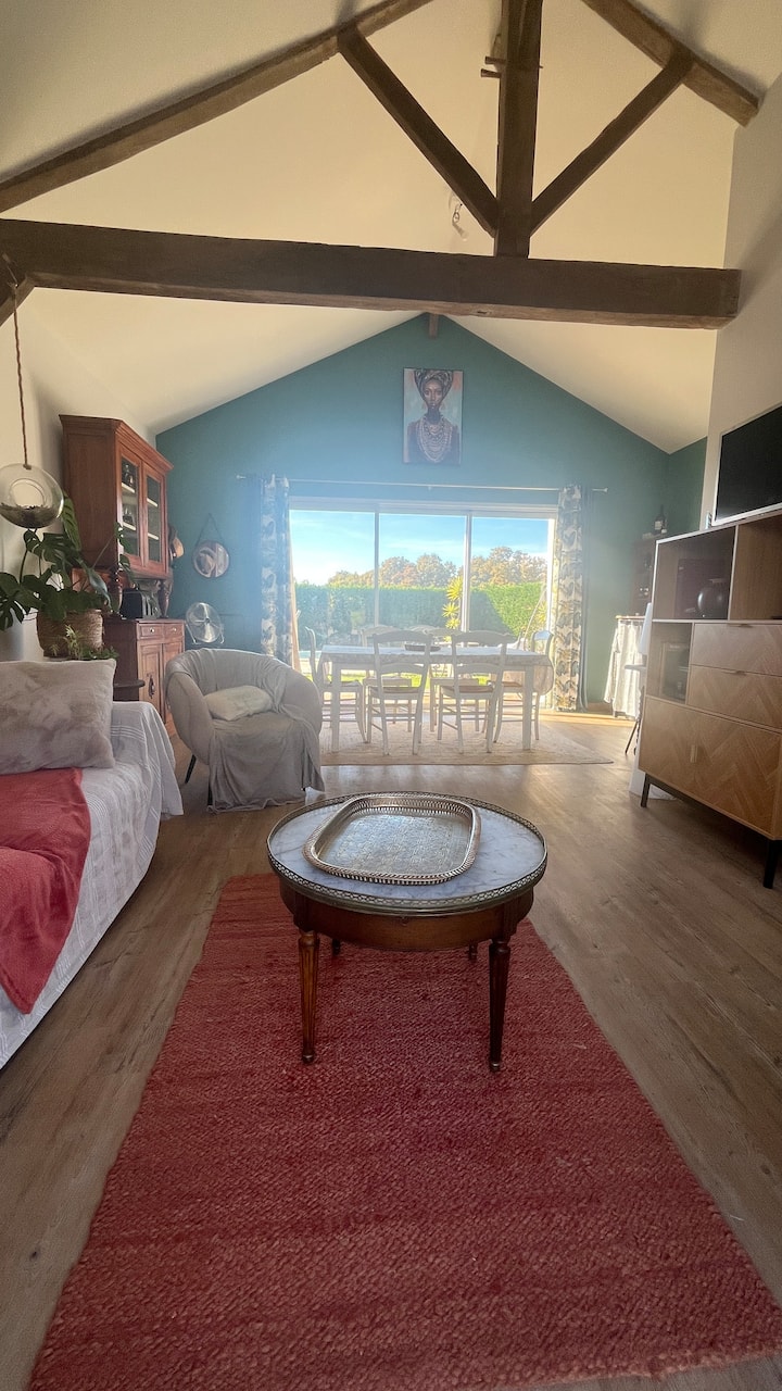 Studio Dans Espace Verdoyant Et Vue Piscine - Hagetmau