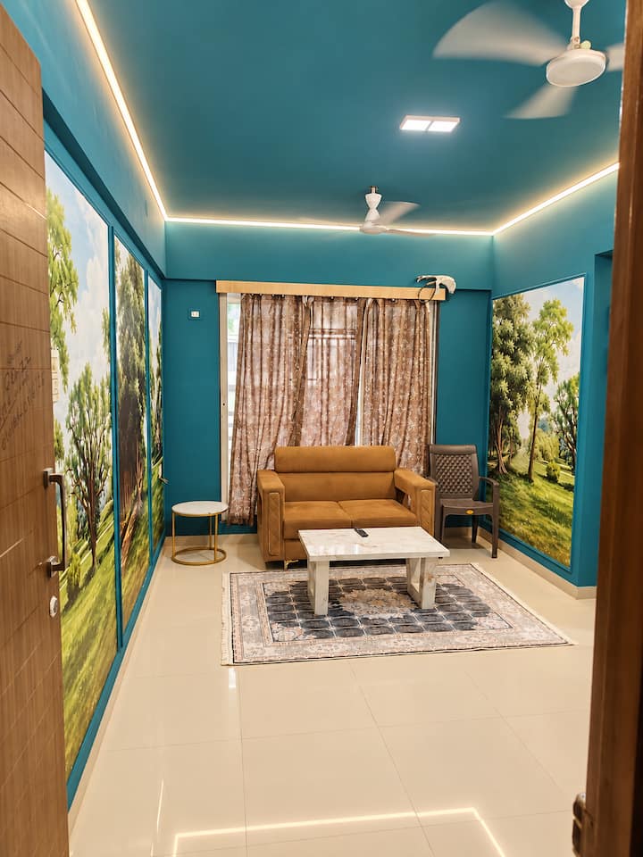 Emerald Forest Stay | Cozy Designer 1bhk - Thane