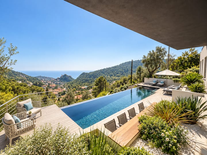 ÈZe Villa  Infinity Pool & Sea View - Èze