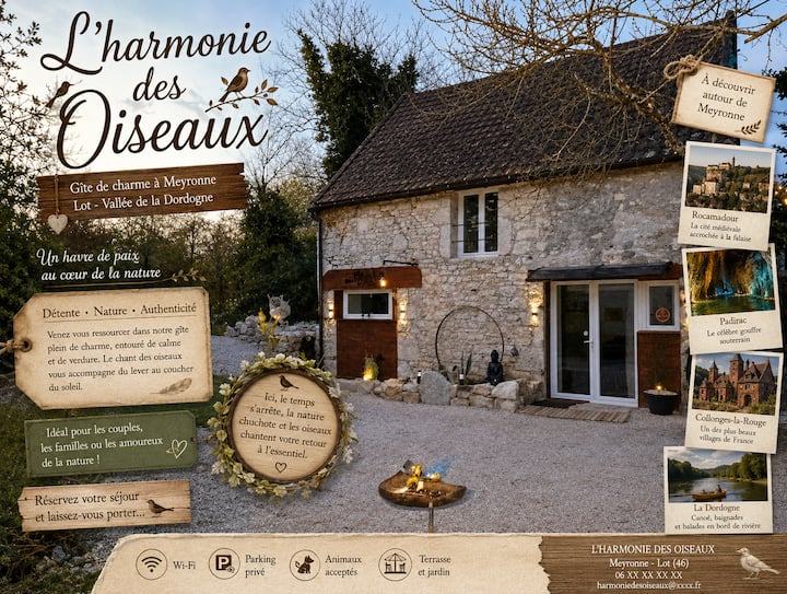Gîte L'harmonie Des Oiseaux - Rocamadour
