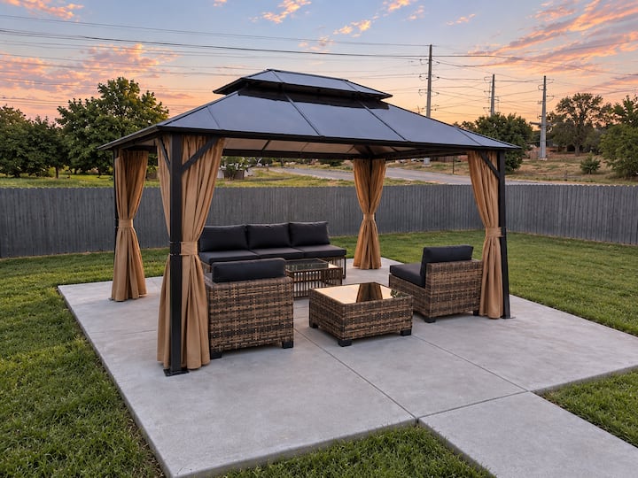 Sleek 4bdr 4mil At&t Dallas Stadium Gazebo Ev Bbq - Grand Prairie, TX
