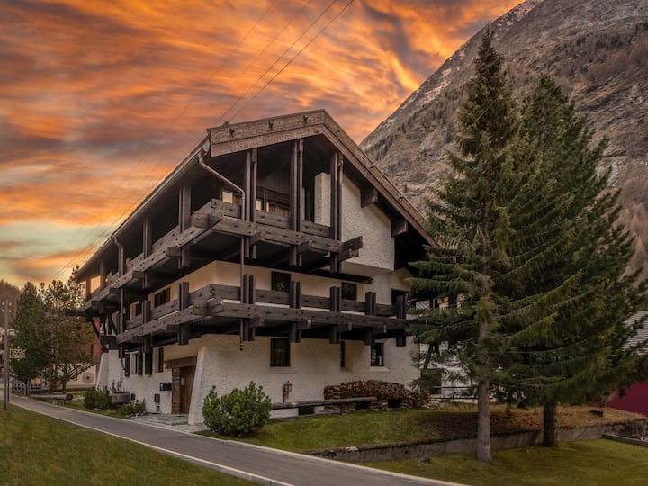 Villa Alpenhof Appartement/fewo Wohnung Für 6 Pers - Saas-Fee
