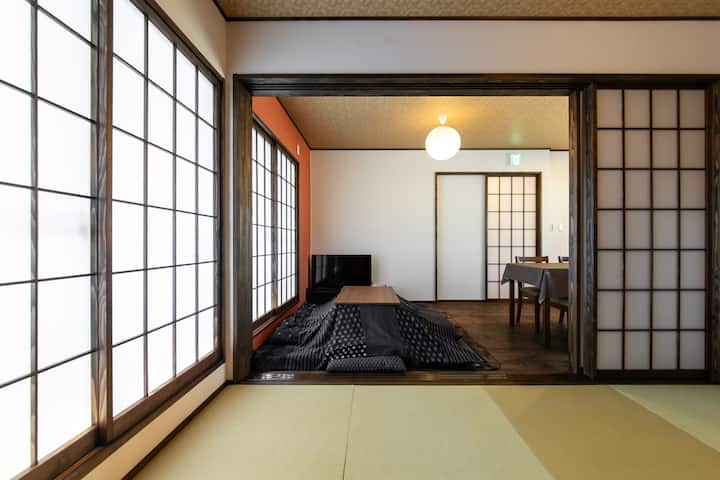 信州蔵の町/1日2組限定/7名貸切・2寝室/無料駐車場付/小布施・善光寺・スキー旅行の拠点に - Nagano