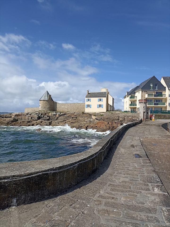 Maison 100m² - Jardin Clos - Vue Sur Mer à 180° - Ploemeur