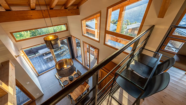Chalet Dexception 180m² Départ Ski Cheminée Vue - La Rosière