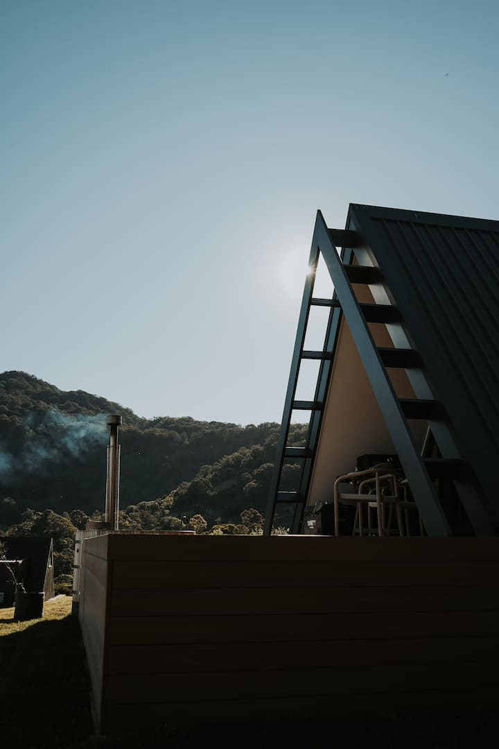 Jamberoo A-frame | Wood Fire Hot Tub | Cedar View - South Coast