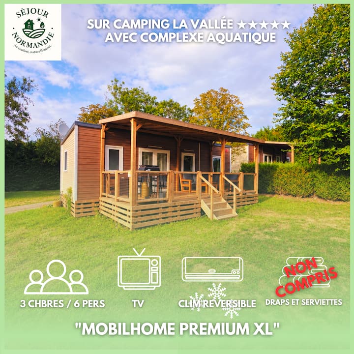 Houlgate Camping 5* - Mhome 3ch/6p Avec Clim Et Tv - Cabourg