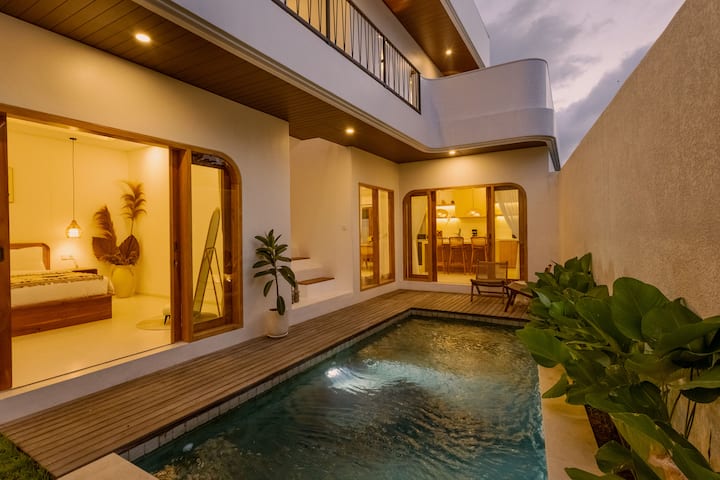 Hidden Tropical Retreat | 3br Rice Views In Canggu - Canggu