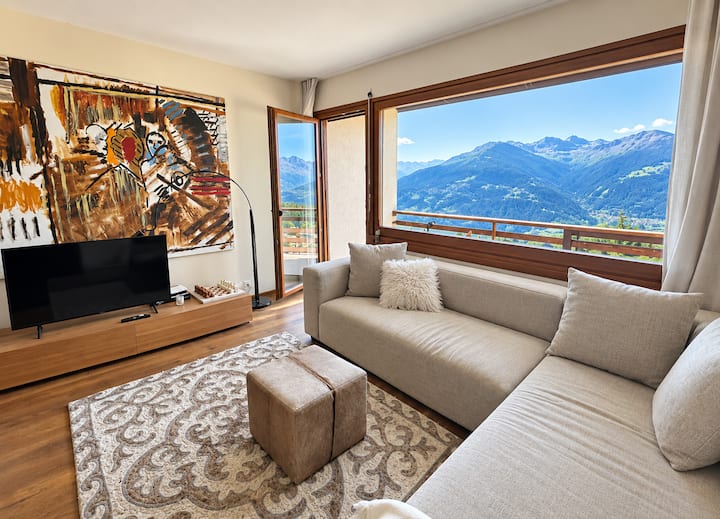 2' à Pied Au Télécabine - 5ème éTage Avec Vue - Crans-Montana
