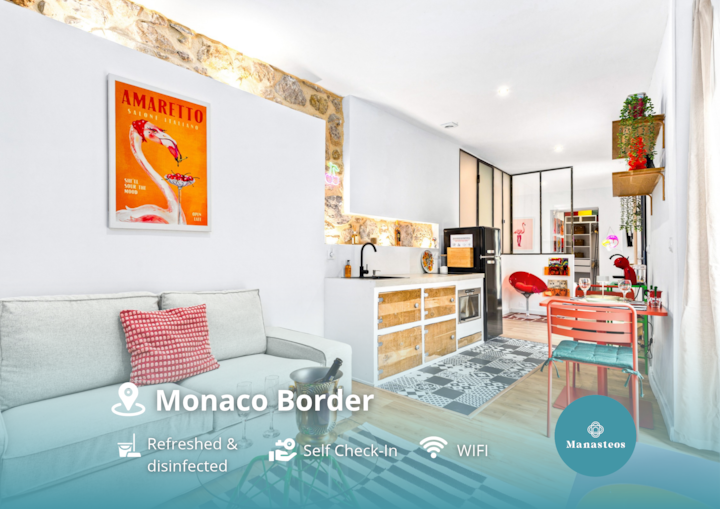 Loft Coloré Et Lumineux - Terrasse Vue Mer - Hn - Roquebrune-Cap-Martin