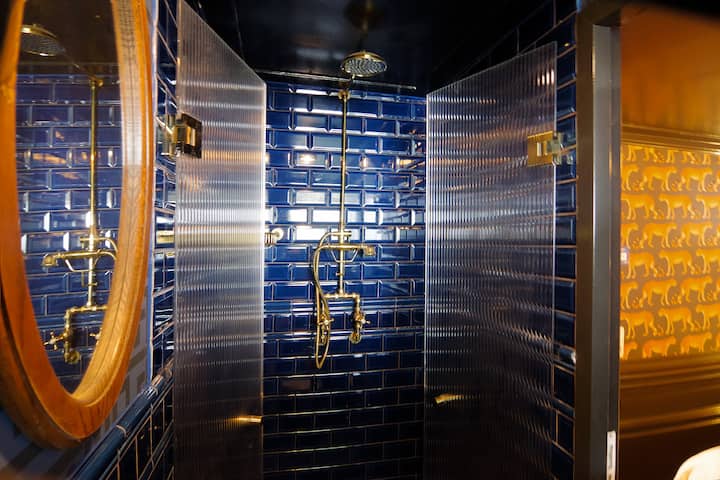 Room 3: Leopard Blue Cabin - Ship Room With Sauna - Ámsterdam
