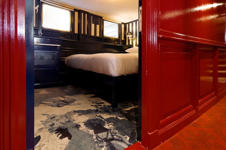 Room 9: Delft Blue Cabin - Ship Room With Sauna - Amsterdam