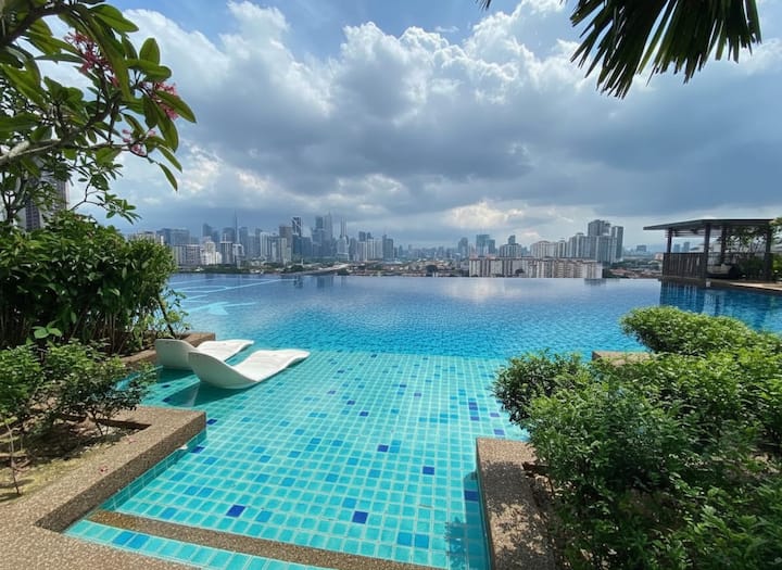 Premium2bedroom 4pax 1queen+1sofabed+balcony 895sf - Kuala Lumpur