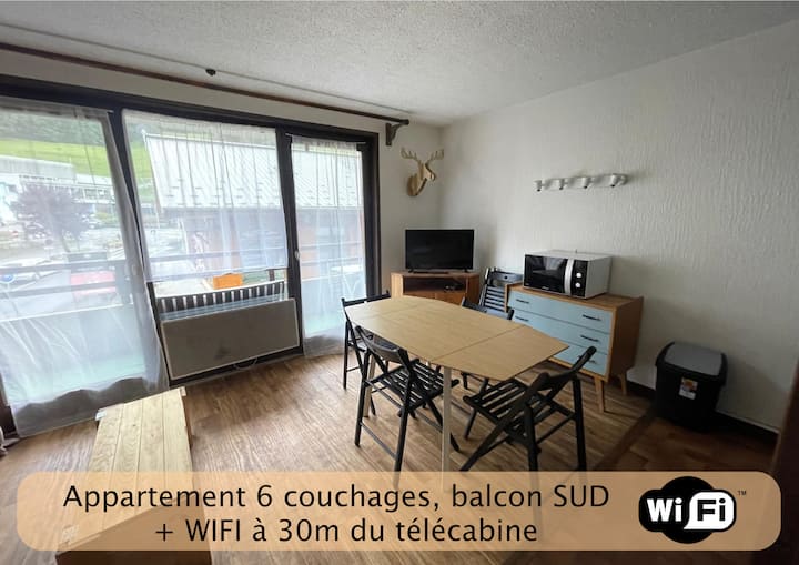 Appart 6p, 30m Des Pistes, Balcon Sud +Wifi S34 - Morzine