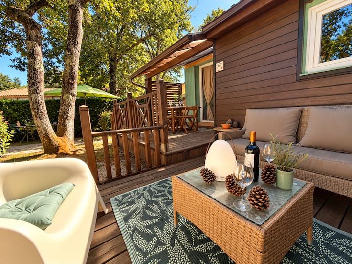 Chalet Cosy à Hourtin Port Proche Du Lac Et Océan - Gironde