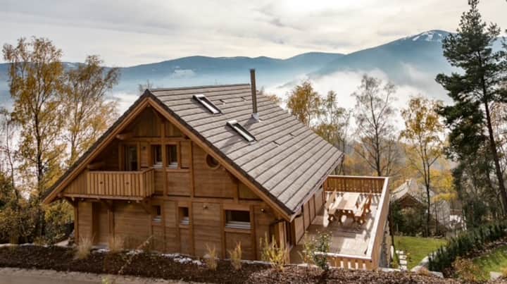Chalet Avec Jacuzzi Privatif Et Vue Sur La Vallée - Elsass