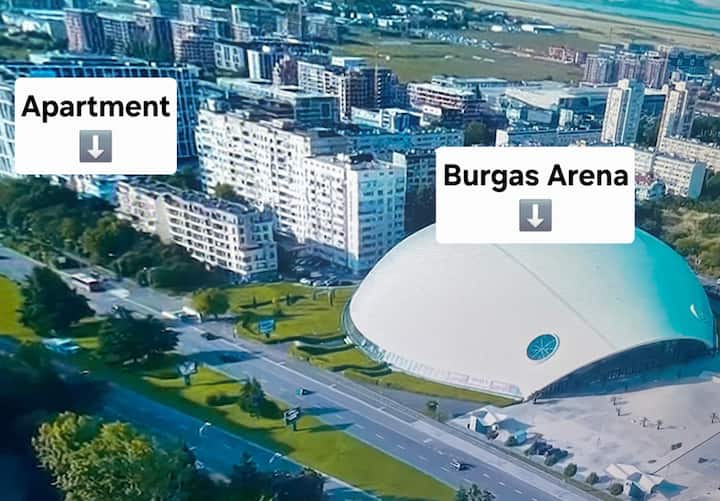 100 Steps To Arena Burgas! Eurovision - 1 Min Walk - Burgas