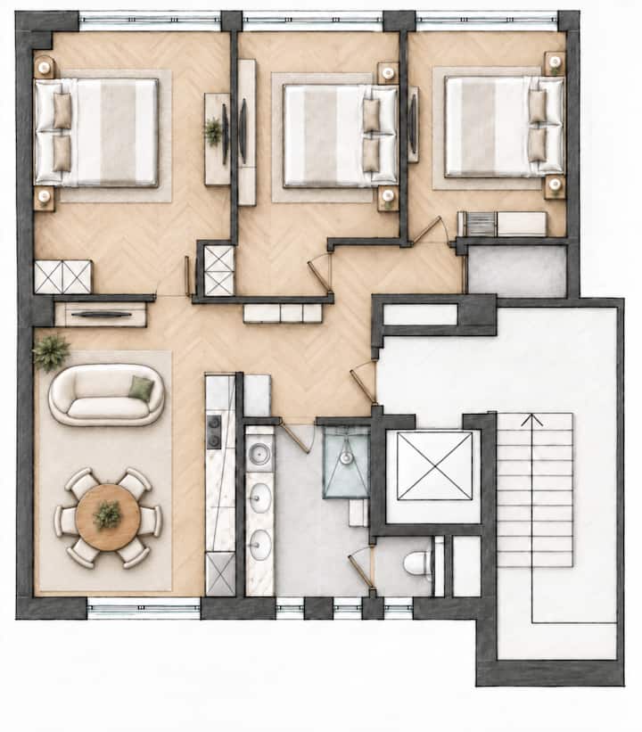 Everstays® Naschmarkt Theta | 3br - Vienne