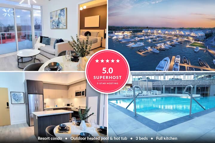 Lake Resort Penthouse | 3 Beds | Pool & Hot Tub - Ontario