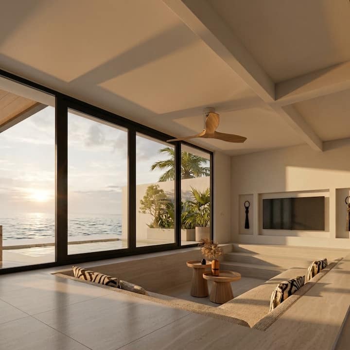 New Beachfront Pool Villa · 2br · Bang Por - Ko Samui
