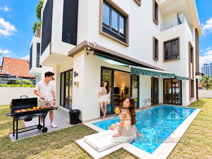 Pool Villa 3km Klcc & Pavilion@ktv&ps5 ~ 34pax9car - Territoire fédéral de Kuala Lumpur