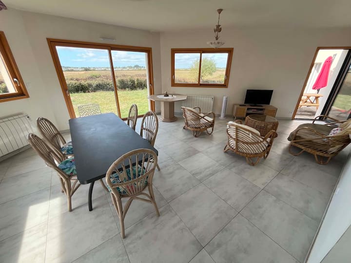 Maison Lumineuse Avec Vue Mer Et Terrasse - Damgan