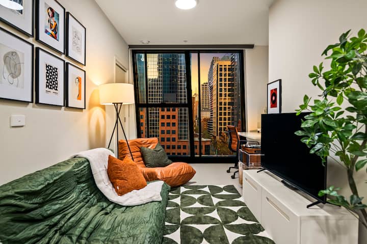 Nyc Vibes On Collins | 2br | Pool & Gym | Walkable - Melbourne