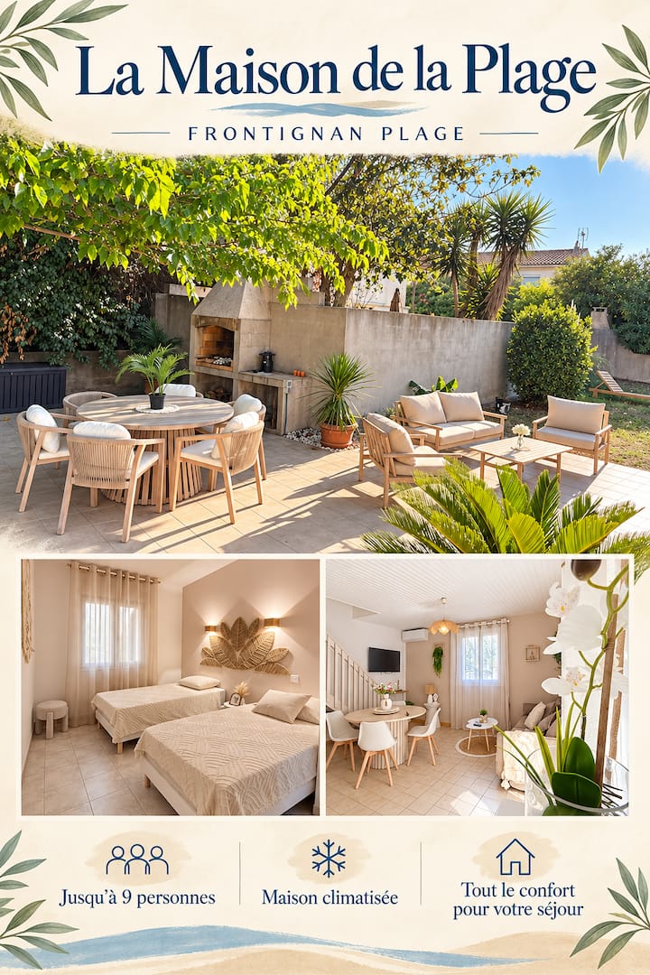 Maison De Plage Climatisée - Frontignan