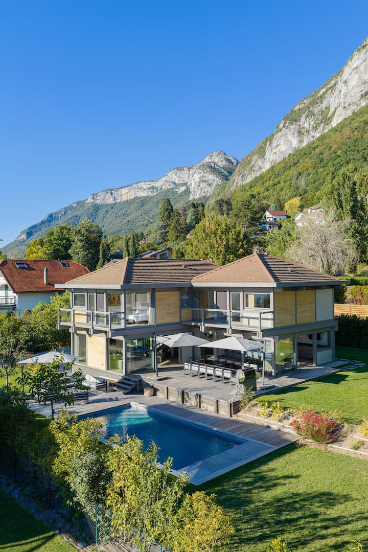 Villa Quiétude - Piscine - Spa - Salle De Cinéma - Annecy