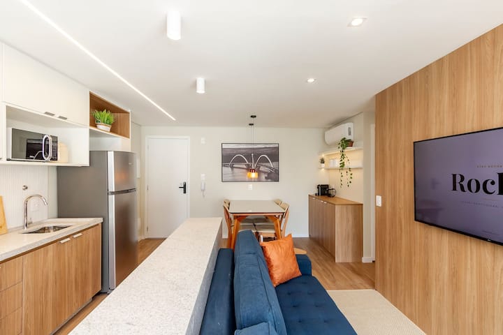 Pretty 2-bedroom Apart With Garage | Rooftop Pool - Moema